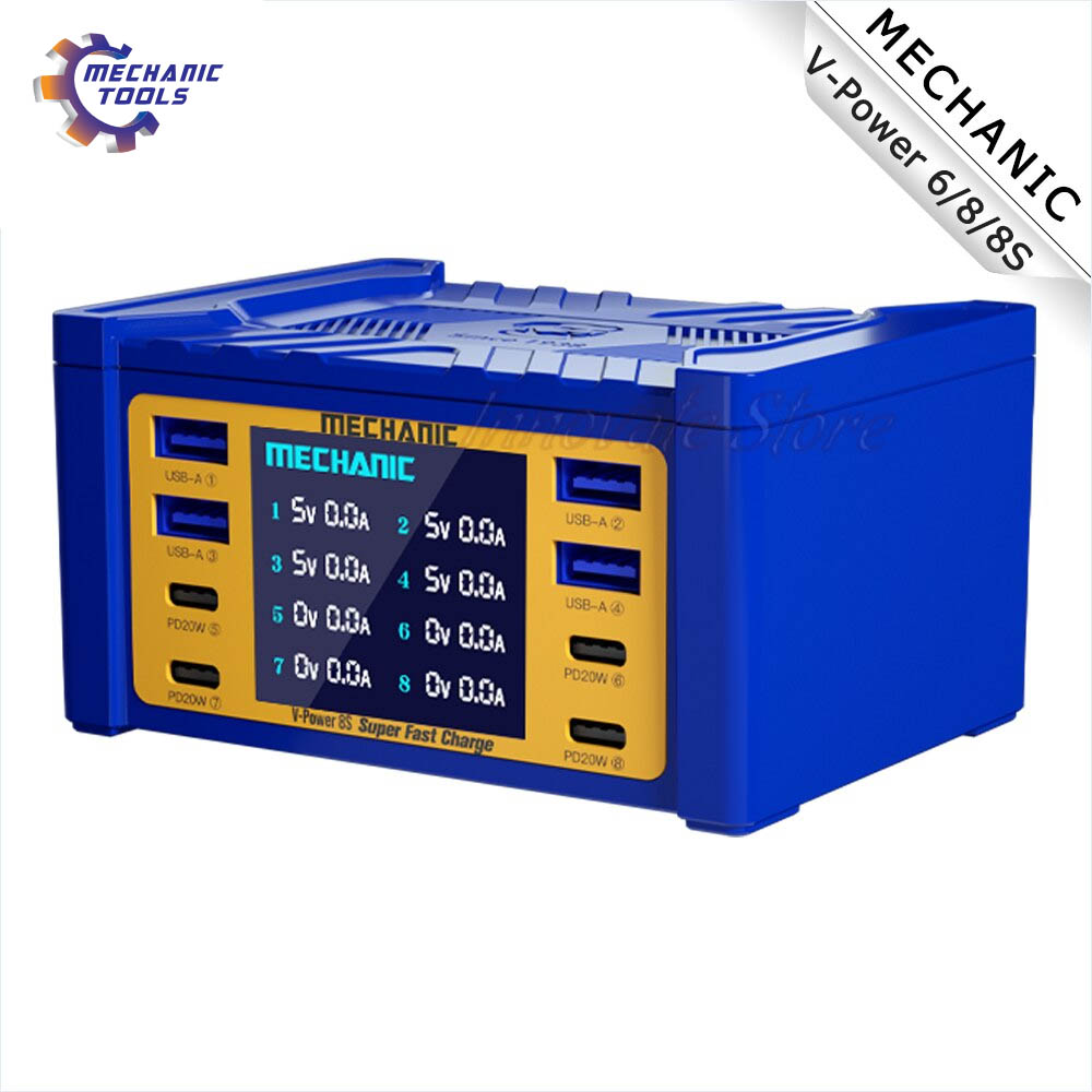 MECHANIC USB V-POWER 6 Interfaces Wireless Quick Charger Screen ...