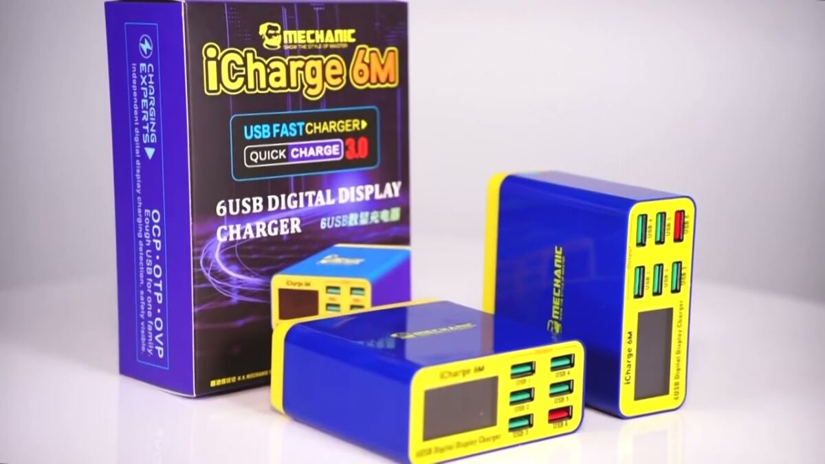 MECHANIC MULTIPORT USB Charger WITH LCD iCharger 6M - Mechanic Tools