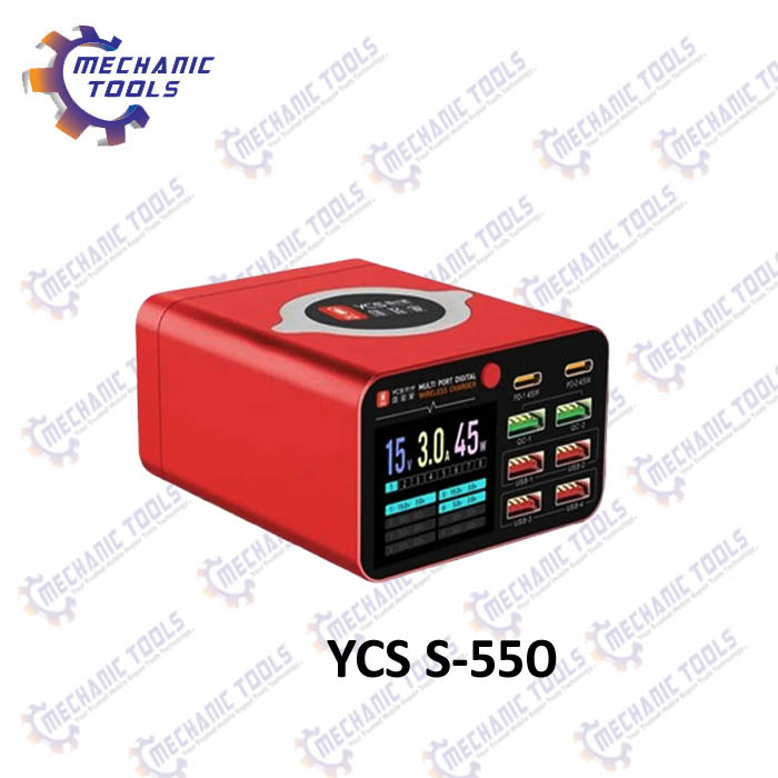 YCS-S550 Multi 8 Port USB Wireless Charger – Mechanic Tools